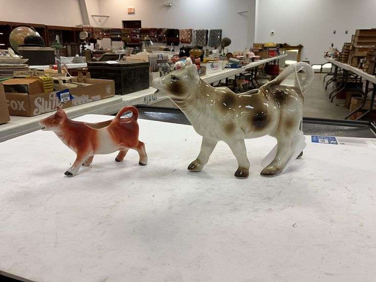 Two figural cow creamers - Hurley Real Estate & Auctions