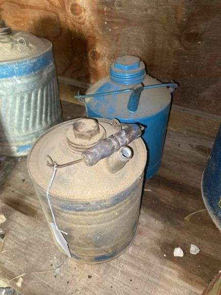 Two metal fuel cans - Hurley Real Estate & Auctions
