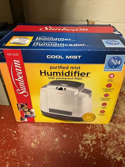 Sunbeam humidifier in box - Hurley Real Estate & Auctions