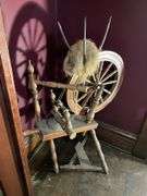 JACOB STAUB signed spinning wheel - Hurley Real Estate & Auctions