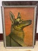 Four primitive paintings of animals - Hurley Real Estate & Auctions