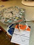 Two vintage kitchen wall clocks - 1 on counter 1 on wall - Hurley Real ...