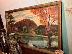 1967 C.H. Roberts landscape watercolor, framed - Hurley Real Estate ...