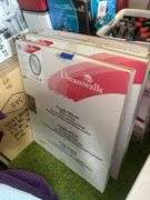 Corner lot including new in box light fixtures and items, furniture ...