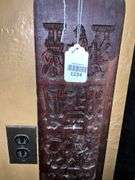Carved wood cookie mold board - Hurley Real Estate & Auctions