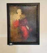 Edward Runci clown print, framed - Hurley Real Estate & Auctions