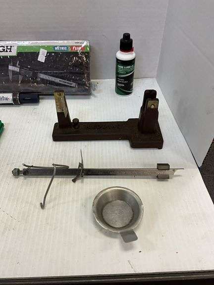 RCBS case lube and pad, digital caliper, redding scale, recoil ...