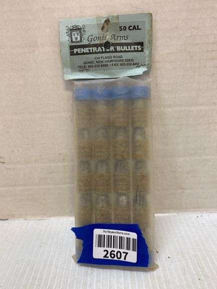 Bag of Gonic Arms 50 cal penetrator bullets - Hurley Real Estate & Auctions