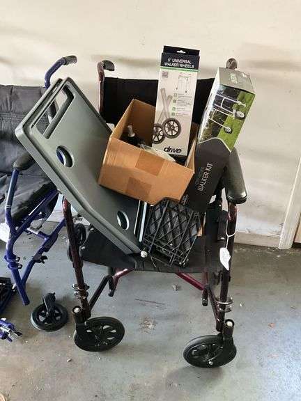 Transport Chair, Walker kit, two Walker trays, Walker wheels - Hurley ...