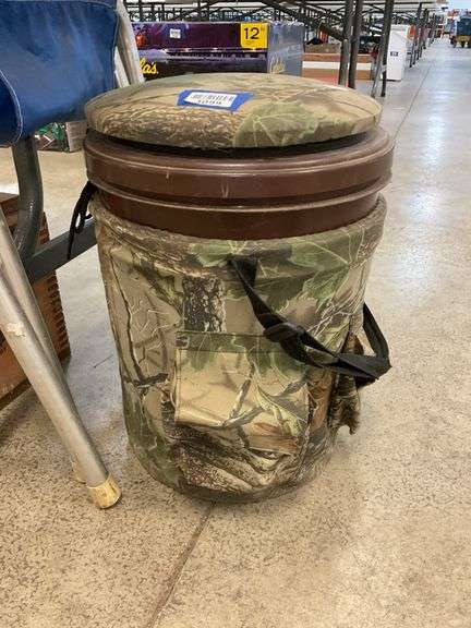 Bucket stool w/ bait, Mitchell reel, string, folding stool - Hurley ...