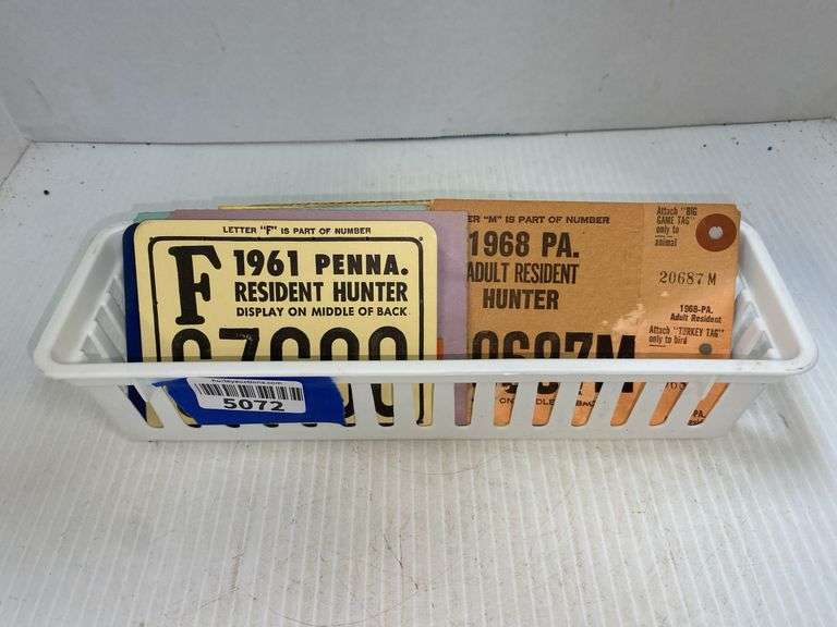 1960's & 70's PA Hunting License - Hurley Real Estate & Auctions