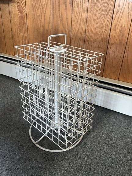 Revolving wire caddy for craft paint - Hurley Real Estate & Auctions