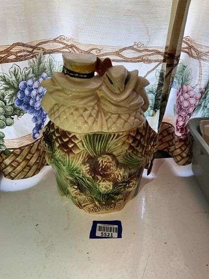 McCoy Pottery Mr & Mrs Owl Cookie Jar When Shadows Fall - Hurley Real ...