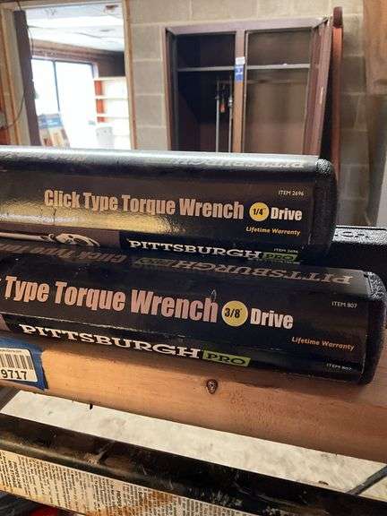 Three Pittsburgh Pro torque wrenches - Hurley Real Estate & Auctions