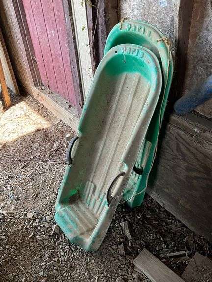 Two plastic sleds - Hurley Real Estate & Auctions