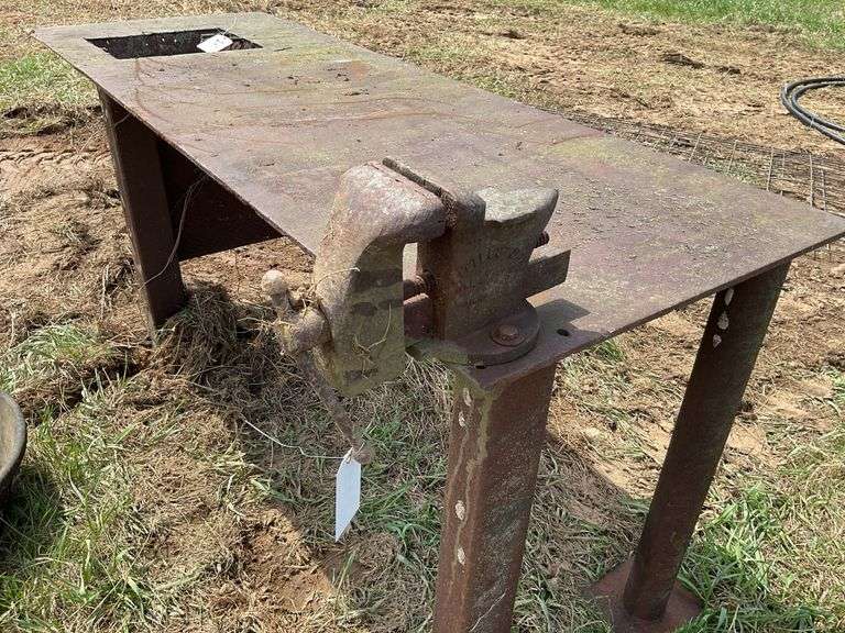 Bench vise, bring tools for removal - Hurley Real Estate & Auctions