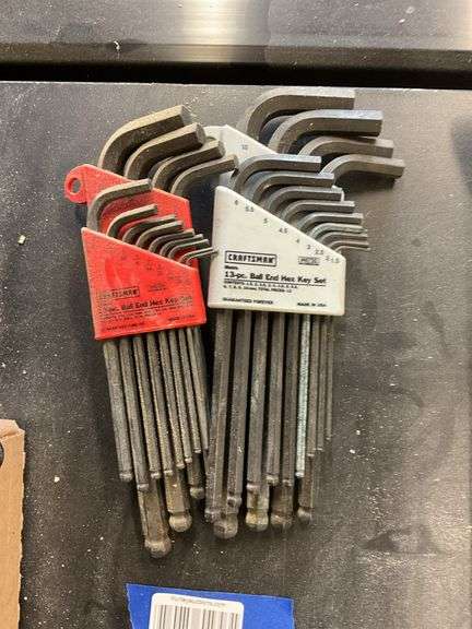 Craftsman ball end hex key sets - Hurley Real Estate & Auctions