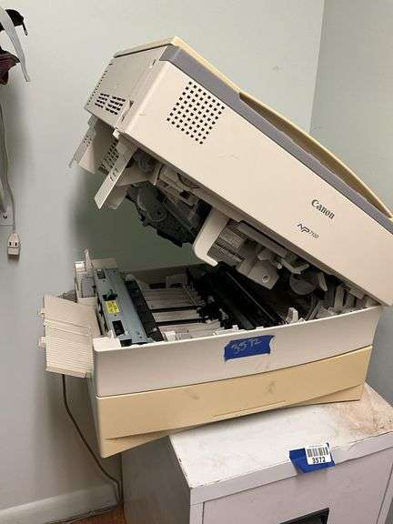 Canon NP730 printer, 2-drawer file cabinet - Hurley Real Estate & Auctions