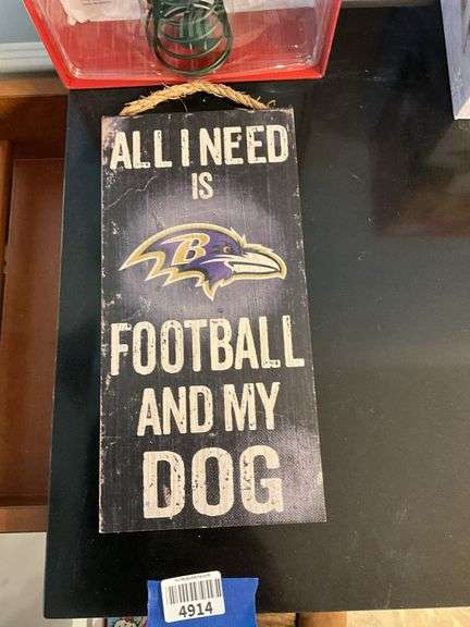 Ravens sign and Christmas tree topper - Hurley Real Estate & Auctions