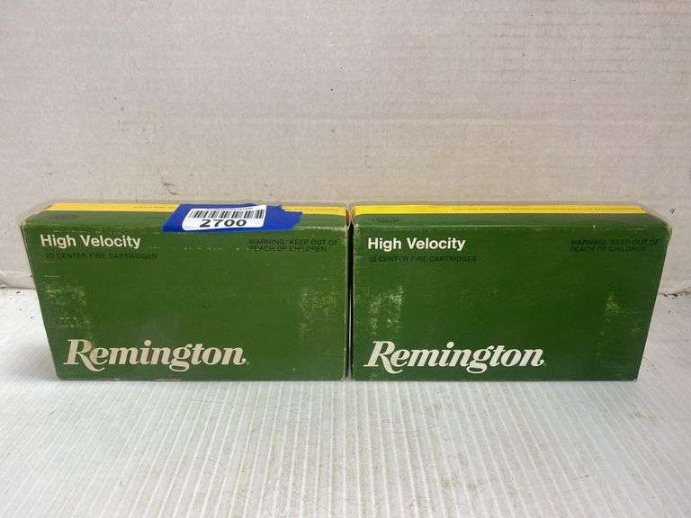 Two boxes of Remington 7mm Rem Mag PSP - one 150 gr and one 175 gr ...