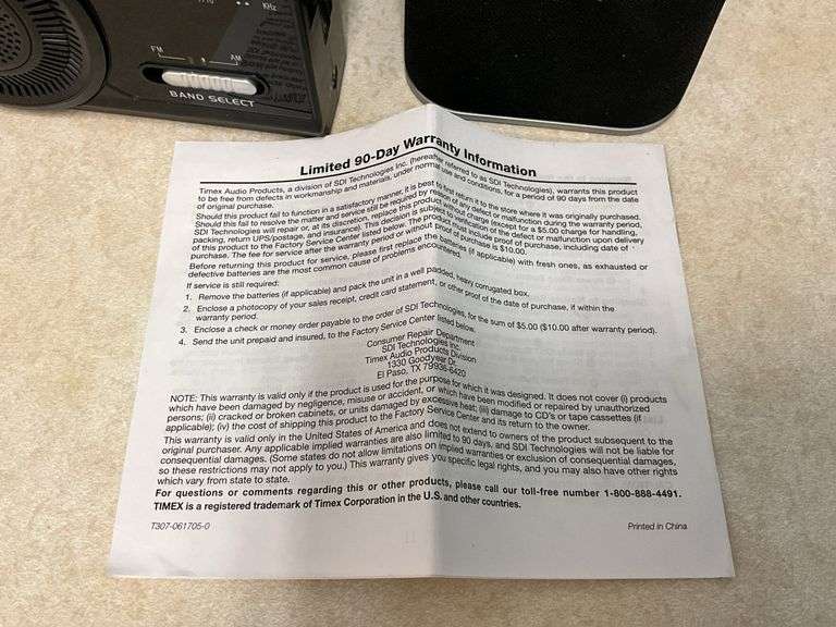 CD boombox, Craig AM/FM radio, Timex digital alarm clock - Hurley Real ...