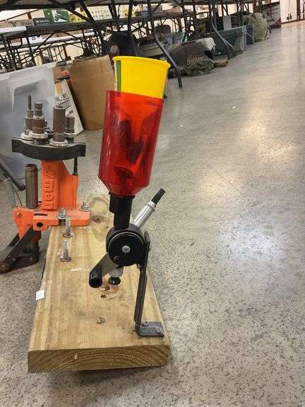 Reloading Supplies. Lyman reloading press with dies, reloading powder ...