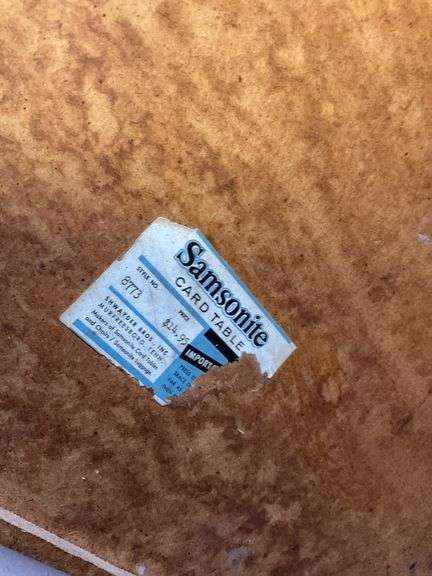 Two card tables 32x32, 34x34 - Hurley Real Estate & Auctions