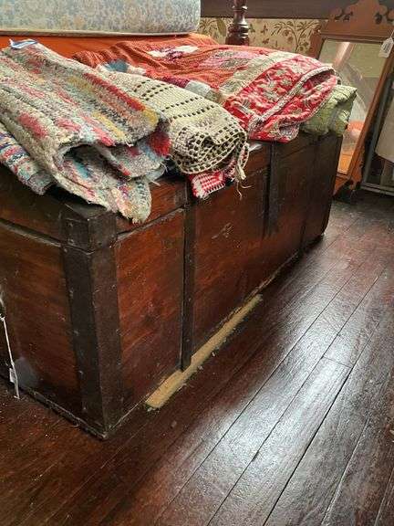 Camel back trunk - no contents 43x19x16 - Hurley Real Estate & Auctions