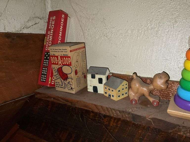 Dominoes, Bob-A-Loop games, Atlas lids & bands, children’s toys & more ...