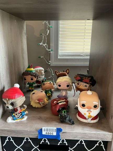 Lot of 10 Funko Pops which includes some Holiday themed characters ...