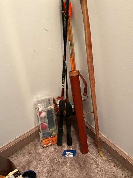 Fishing rods/reels, archery bow, arrows/quiver - Hurley Real Estate ...