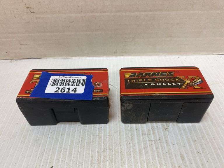 Two boxes of Barnes 25 cal 115 gr FB bullets, one partial - Hurley Real ...