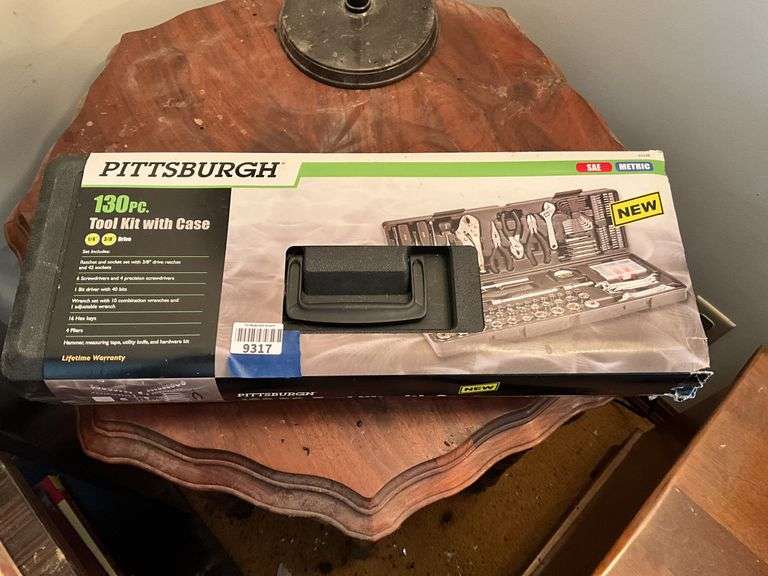 Pittsburgh 130-pc tool kit in box - Hurley Real Estate & Auctions