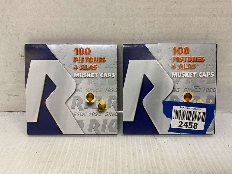 Two boxes of Rio musket caps - Hurley Real Estate & Auctions