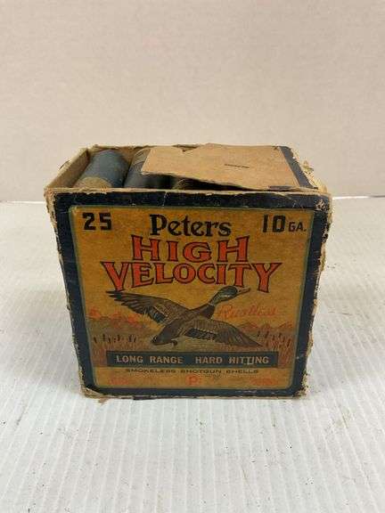 Box of Peters High Velocity 10 gauge, 2 7/8" shells - Hurley Real ...