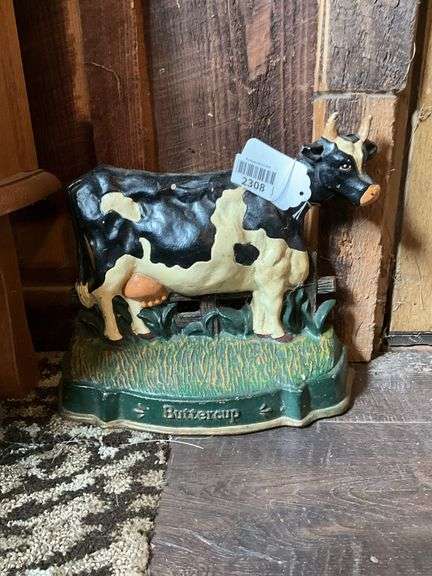 Cast Iron Dairy Cow Doorstop - Hurley Real Estate & Auctions