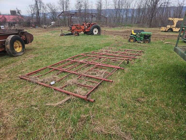 Metal hay wagon sides 41 Total Feet - Hurley Real Estate & Auctions