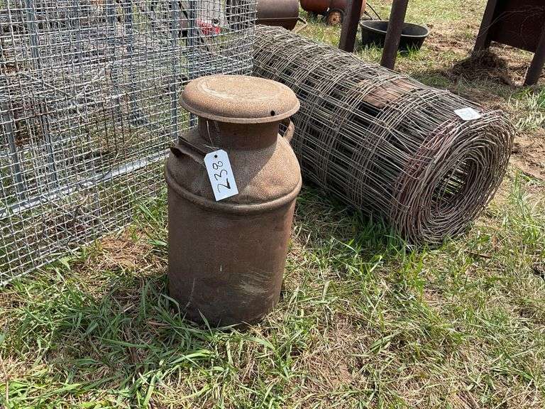 Milk can, see photos for condition - Hurley Real Estate & Auctions