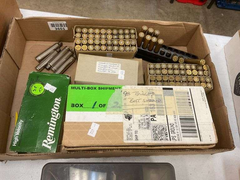 Empty rifle brass - Hurley Real Estate & Auctions