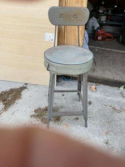 Industrial stool - Hurley Real Estate & Auctions
