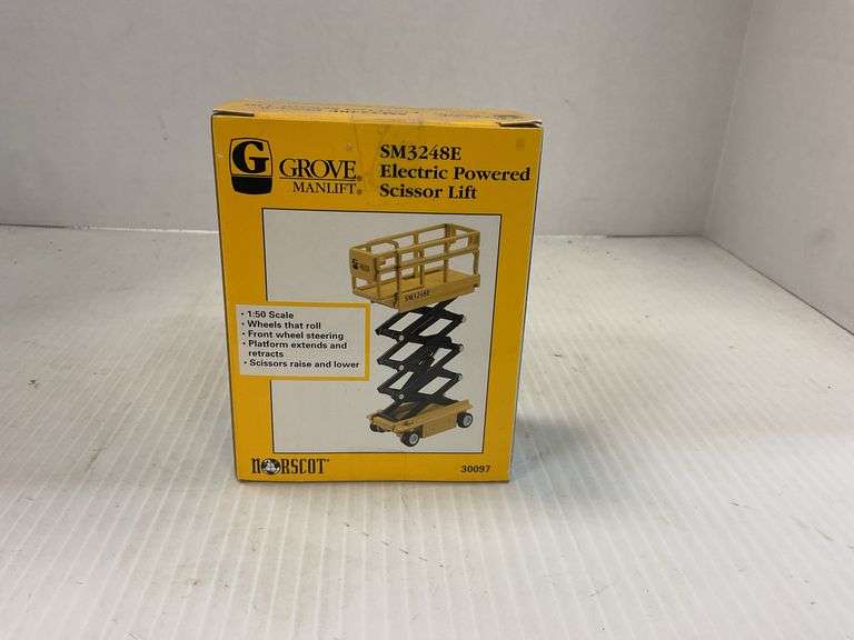 Grove SM3248E electric powered scissor lift diecast model - Hurley Real ...