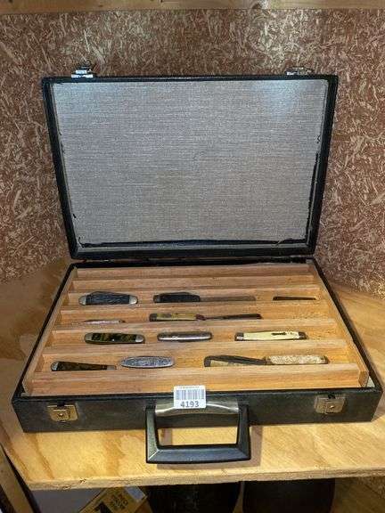 Attaché case w/ pocket knives - Hurley Real Estate & Auctions