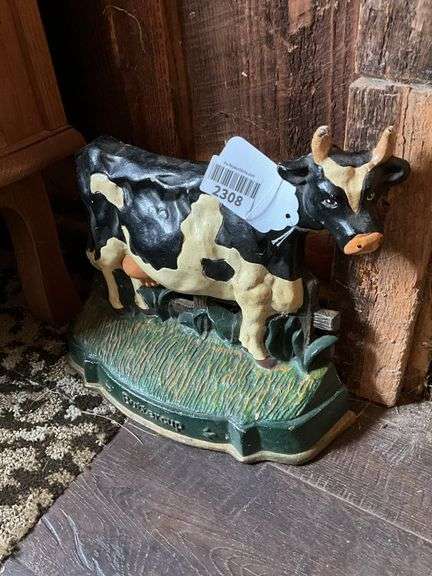 Cast Iron Dairy Cow Doorstop - Hurley Real Estate & Auctions