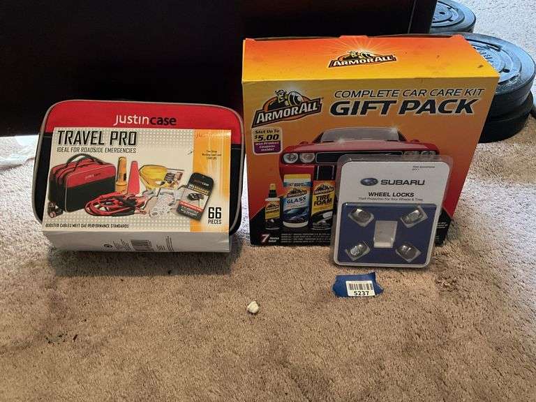 Roadside emergency kit, car care kit, Subaru wheel locks - Hurley Real ...