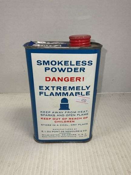 Dupont smokeless rifle powder - Hurley Real Estate & Auctions