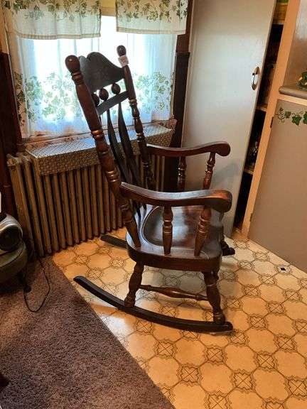 Paint decorated rocking chair - Hurley Real Estate & Auctions