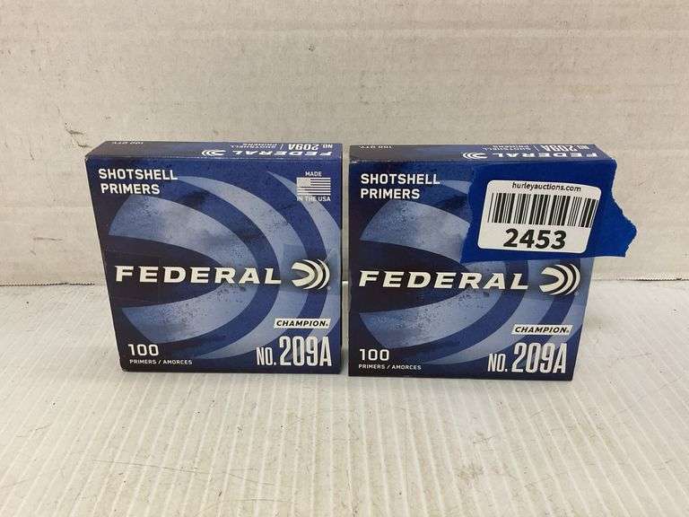 Two boxes of Federal shotshell primers no. 209A - Hurley Real Estate ...