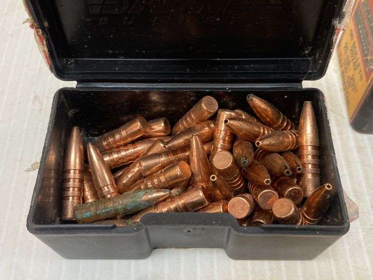 Two boxes of Barnes 25 cal 115 gr FB bullets, one partial - Hurley Real ...