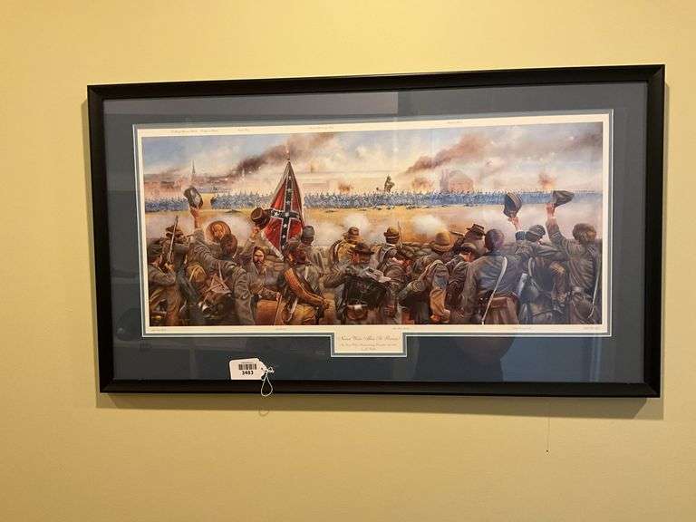 Framed 28th Massachusetts “Never Were Men So Brave” The Stone Wall ...