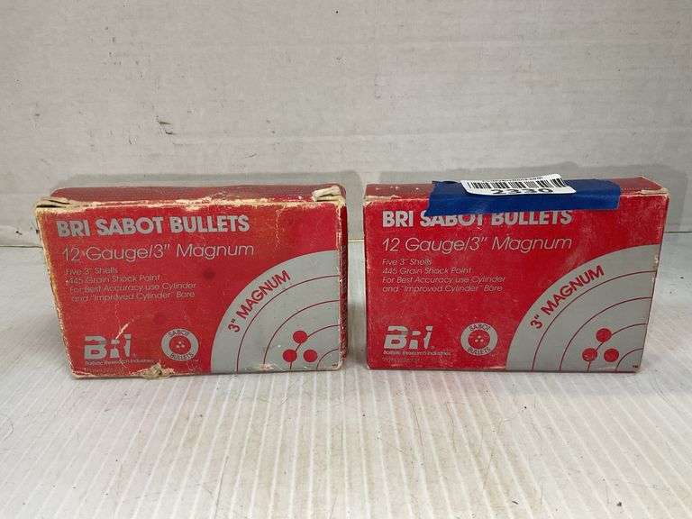 Box of Bri Sabot Bullets, 12 Gauge, 3", by the piece, take 2 - Hurley ...